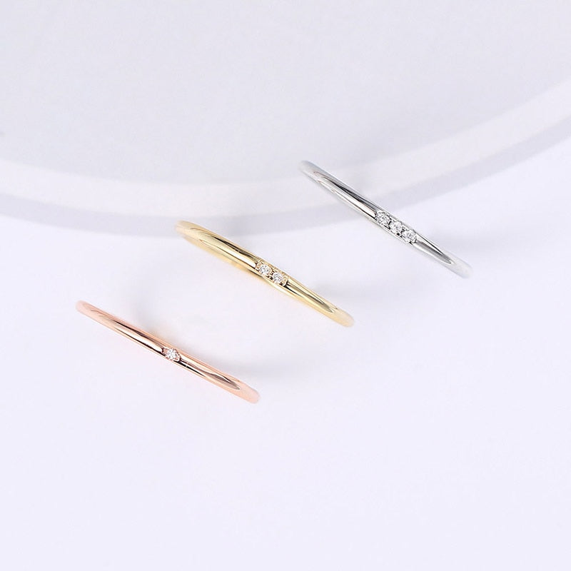 Dainty Diamonds Stacking Ring – Mint & Lily