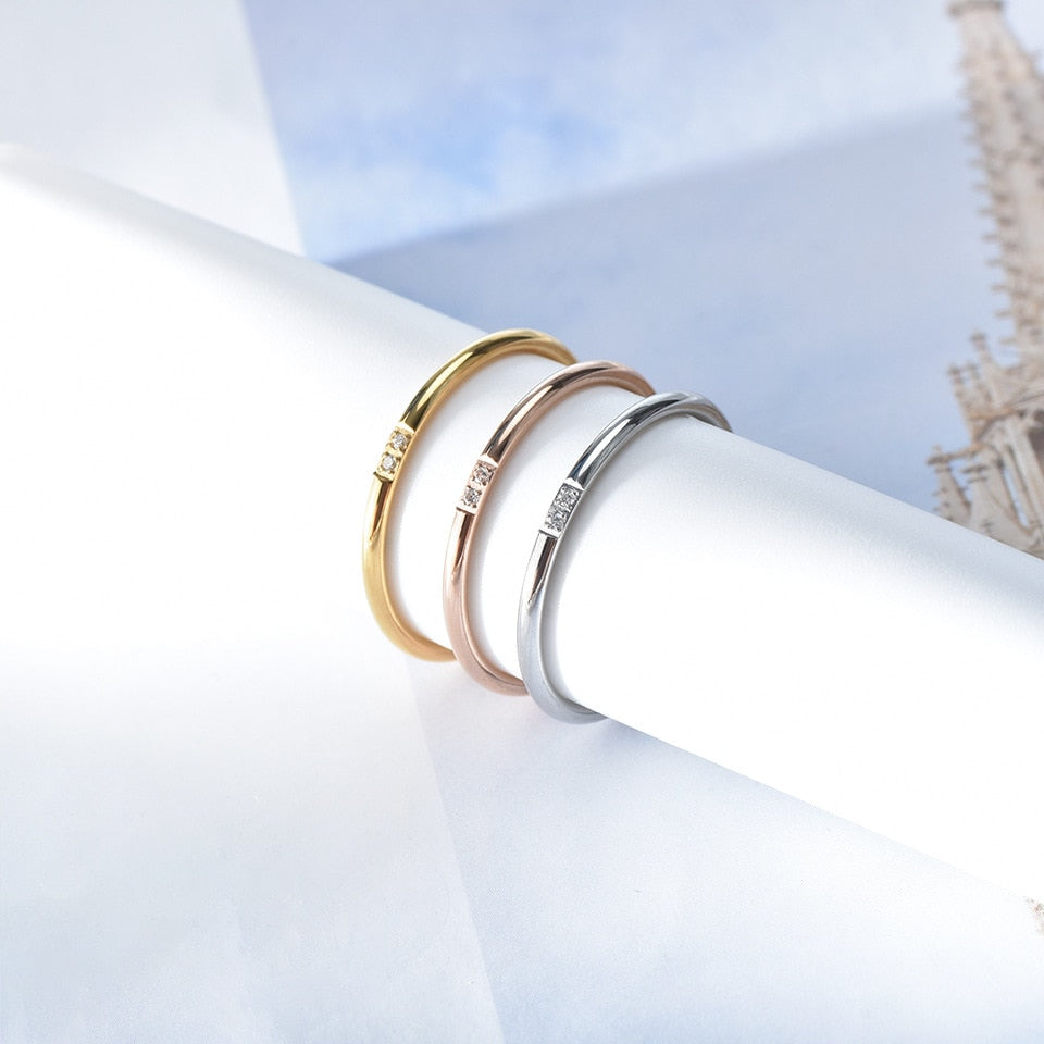 Dainty Diamonds Stacking Ring – Mint & Lily