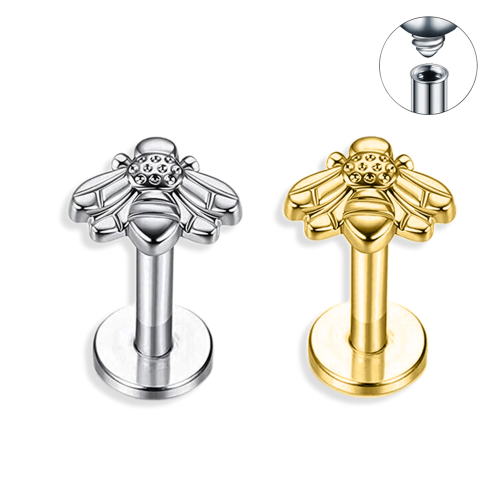 Cute Threadless Push Pin Labret Studs | 16g – Mint & Lily