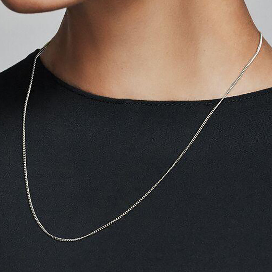 Italian Milano Sterling Silver Adjustable Necklace – Mint & Lily