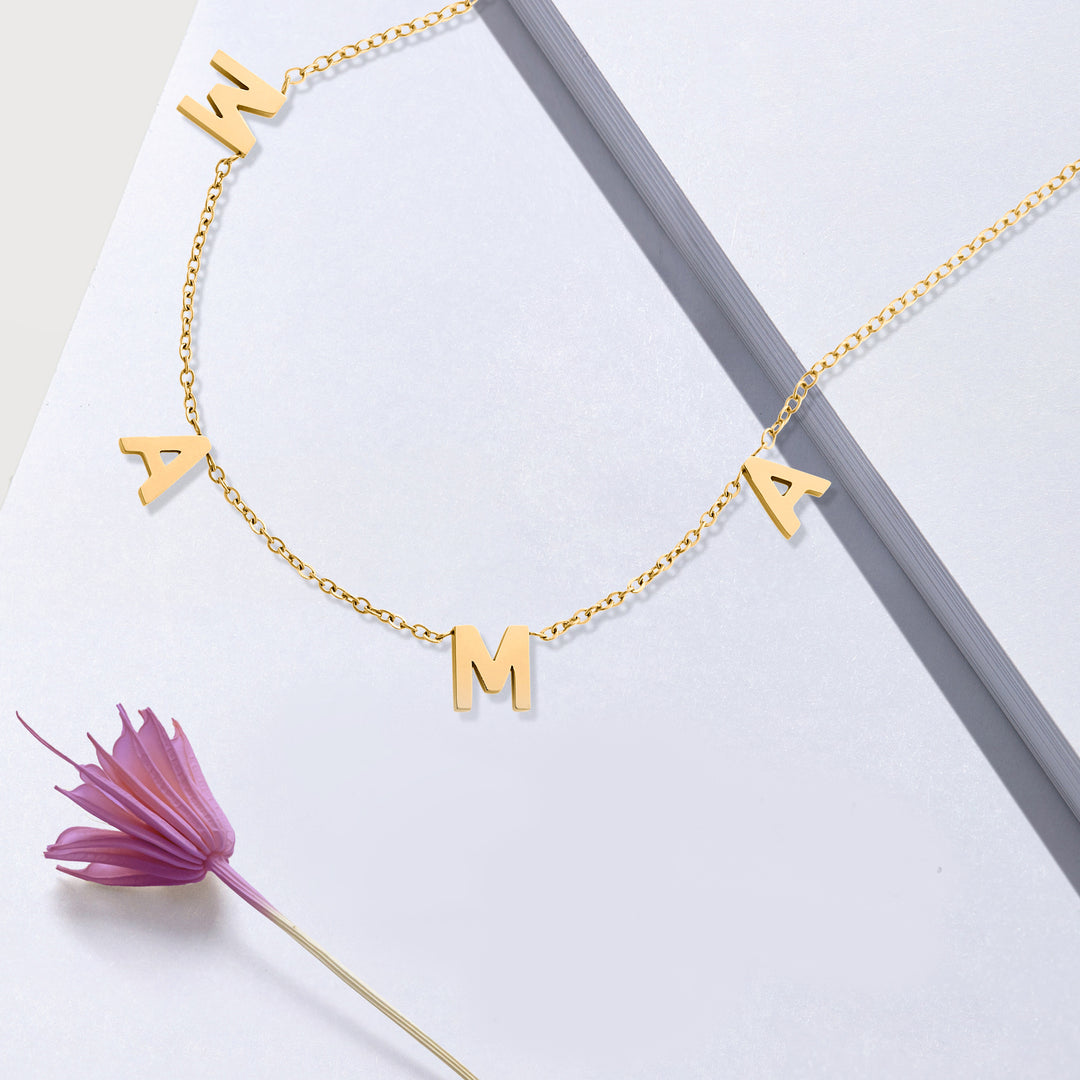 MAMA Letter Necklace - A Symbol of Empowerment | Mint & Lily