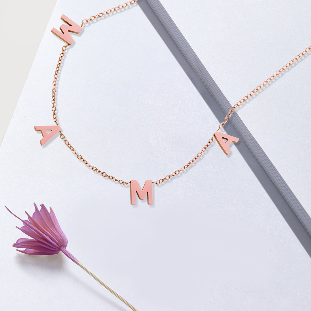 MAMA Letter Necklace - A Symbol of Empowerment | Mint & Lily